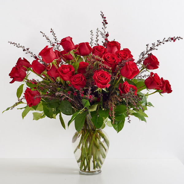 Three Dozen Red Roses – Green Meadows Florist