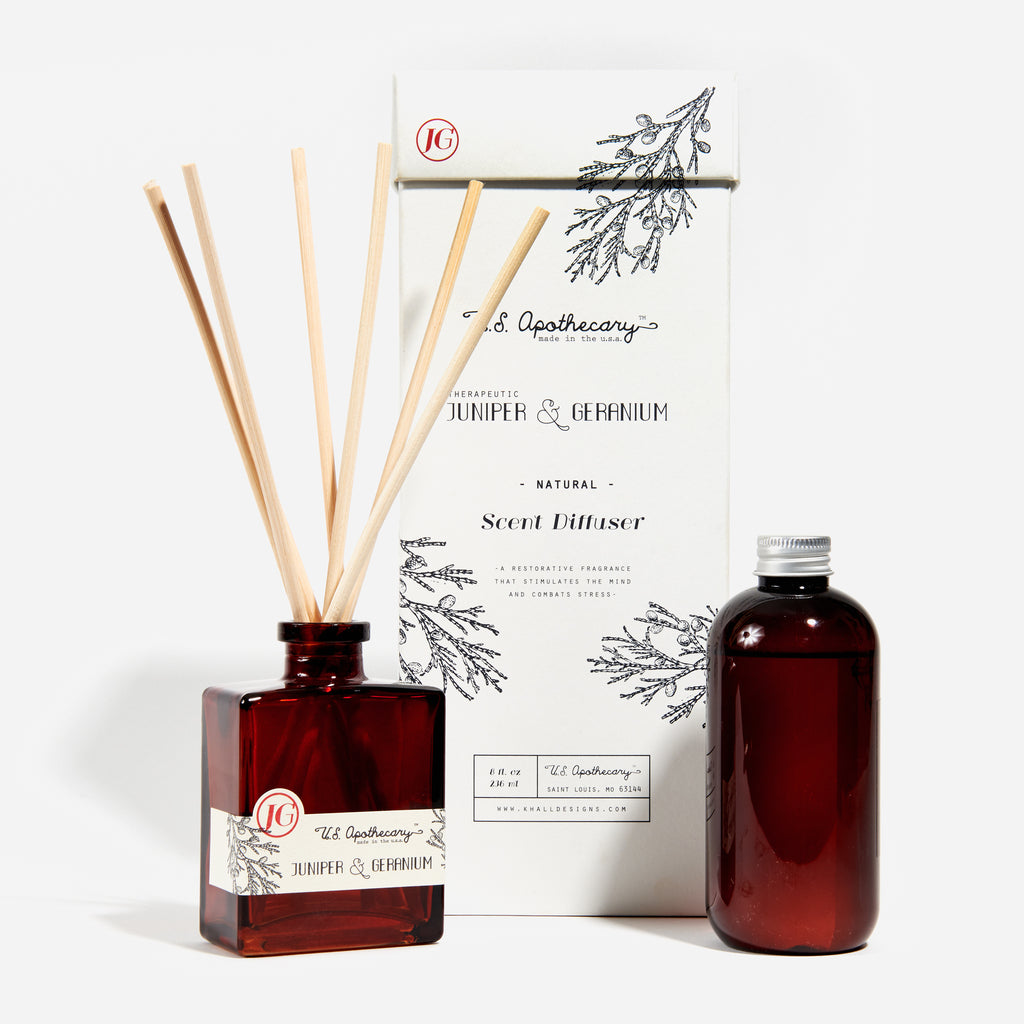 Juniper & Geranium Scent Diffuser – Green Meadows Florist